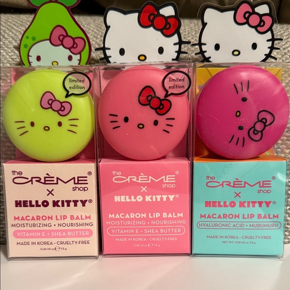 The Creme Shop | Makeup | Hello Kitty Creme Shop Macaron Lip Balm Set ...